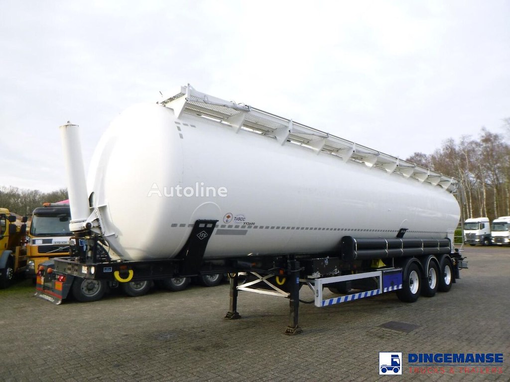 Feldbinder Powder tank alu 63 m3 (tipping) poluprikolica autocisterna