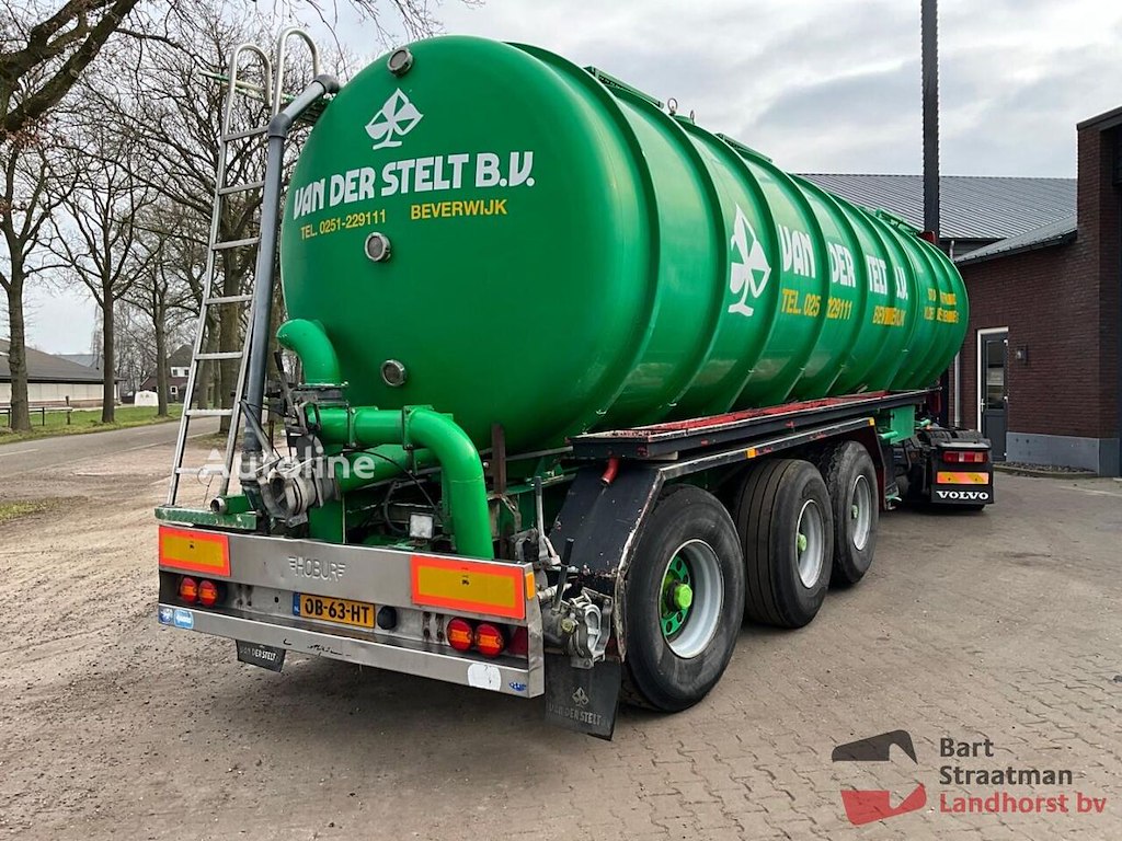 Burg BPO 16-28 Z 3 Assen Mesttrailer 37 M3 RVS tank Borgerpomp 6 M3 A poluprikolica autocisterna