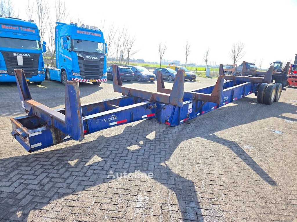 Evans Trailers Wide spread - 8 Tires - Drumbrakes - Steelspring poluprikolica za prevoz drva