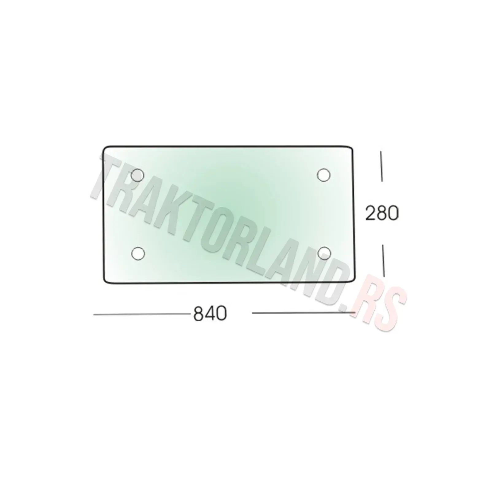 STAKLO FIKSNO 542-560 ZADNJE IMT KABINA