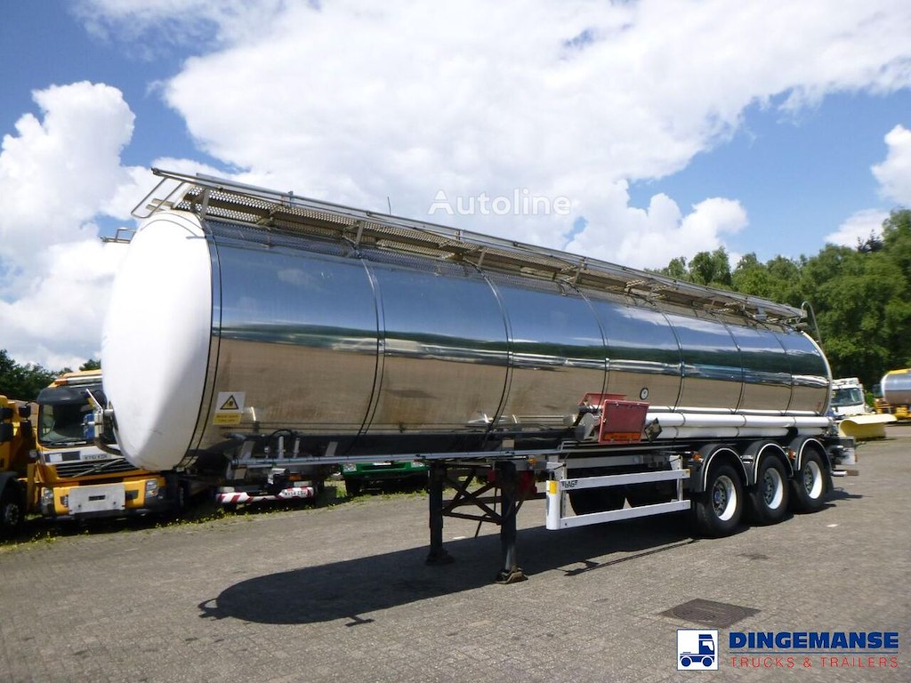LAG L.A.G. Chemical tank inox 37.5 m3 / 1 comp + pump cisterna za prevoz hemikalija