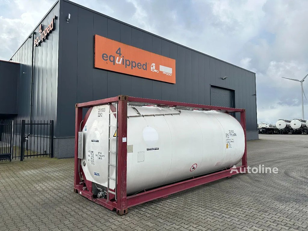 CIMC tankcontainers 20FT ISO / 25.010L / 22K2 / L4BH / T12 / steam he rezervoar-kontejner 20 stopa