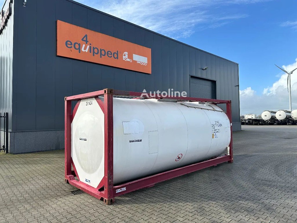 CIMC tankcontainers 20FT ISO / 25.010L / L4BN / 22K2 / T11 / steam he rezervoar-kontejner 20 stopa