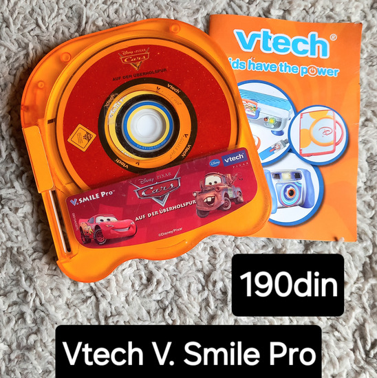 Vtech V. Smile Pro CD Cars Munja Mek Kvin