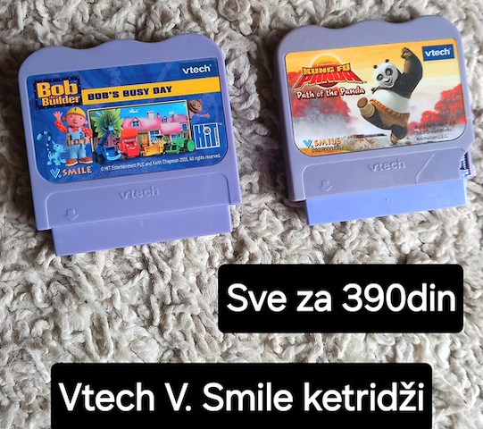 Vtech V. Smile ketridži Kung Fu Panda Bob Builder