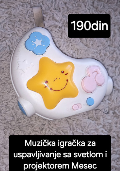 Muzička igračka projektor Mesec