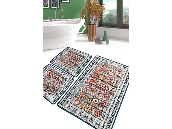 Lessentiel Maison Prostirka za kupatilo set 3 komada Weref