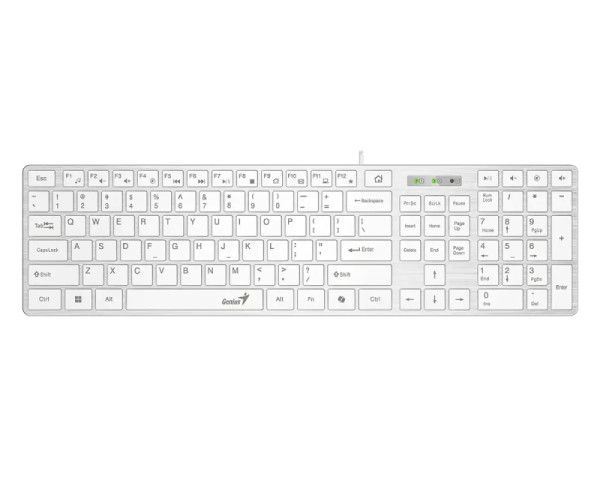 GENIUS SlimStar 126 USB YU bela tastatura