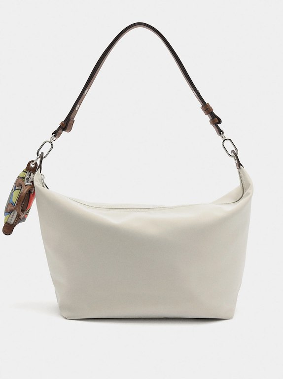 SHOULDER BAG WITH SOFT TEXTURE WITH PENDANT