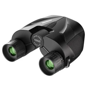 APEXEL 10X25 HD PORTABLE FOLDING BINOCULARS - BLACK