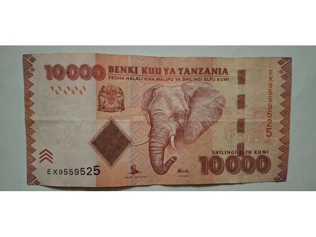 10000 šilinga TANZANIJA