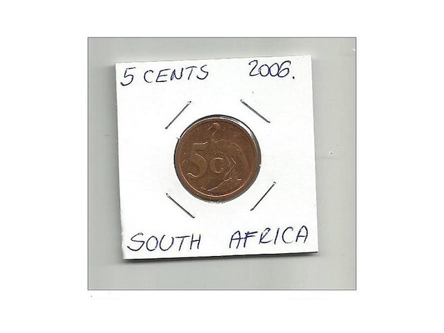 D7 South Africa 5 cents 2006.