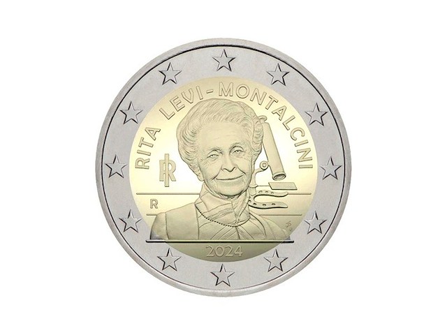 ITALIJA 2 euro 2024. UNC Rita Levi - Montalcini