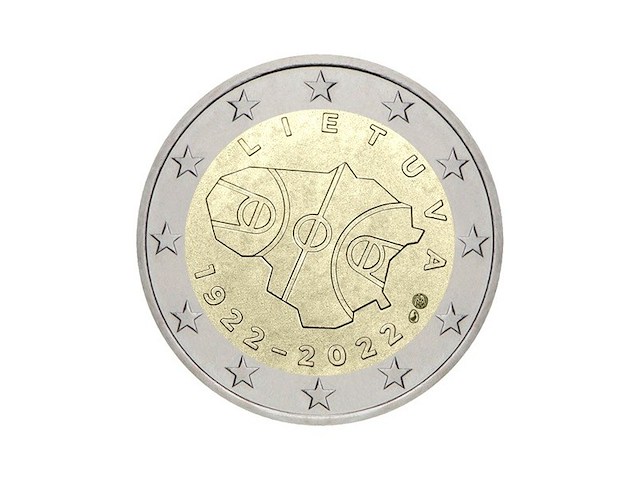 LITVANIJA 2 euro 2022 UNC Kosarka