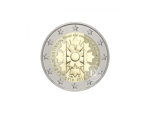 FRANCUSKA 2 euro 2018 UNC Suncokret