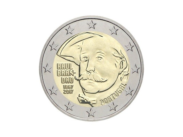 Portugal 2 euro 2017. UNC Raul Brandao