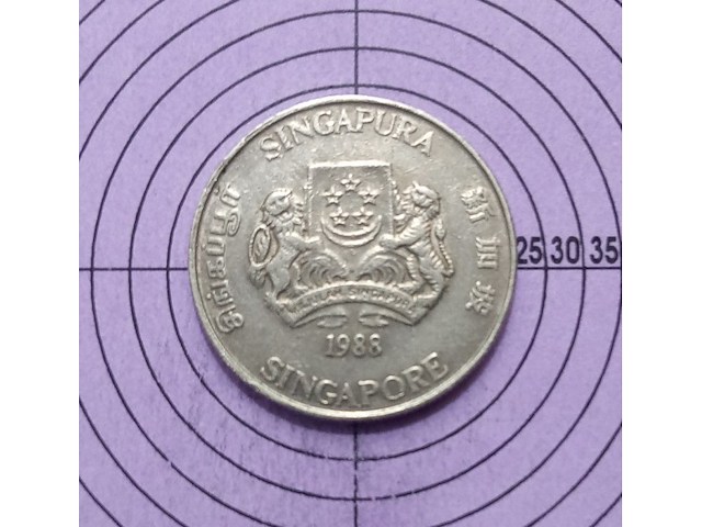 Singapur 20 cents 1988g km52