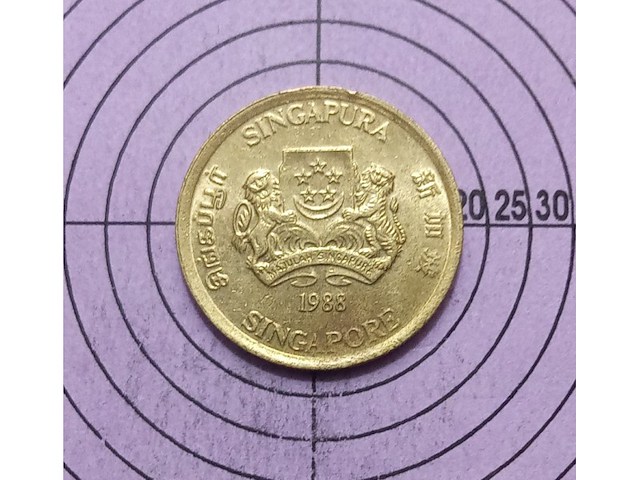 Singapur 5 cents 1988g km50