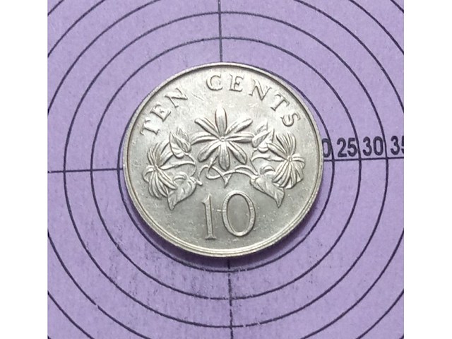 Singapur 10 cents 1991g km51