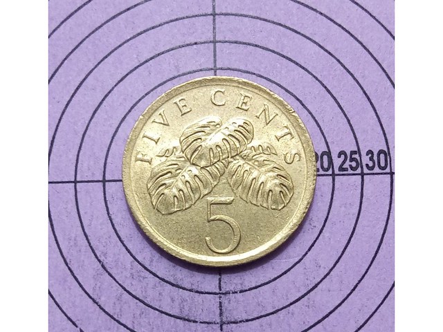 Singapur 5 cents 1989g km50
