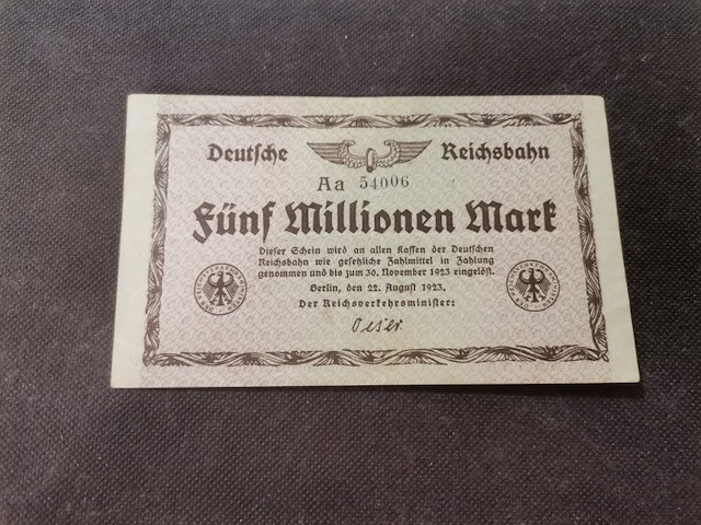 GERMANY 5.000.000 MARK 1923 (9)