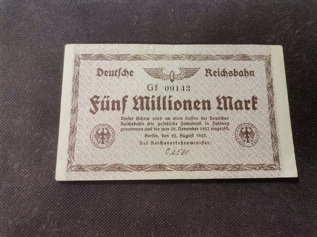 GERMANY 5.000.000 MARK 1923 (3)