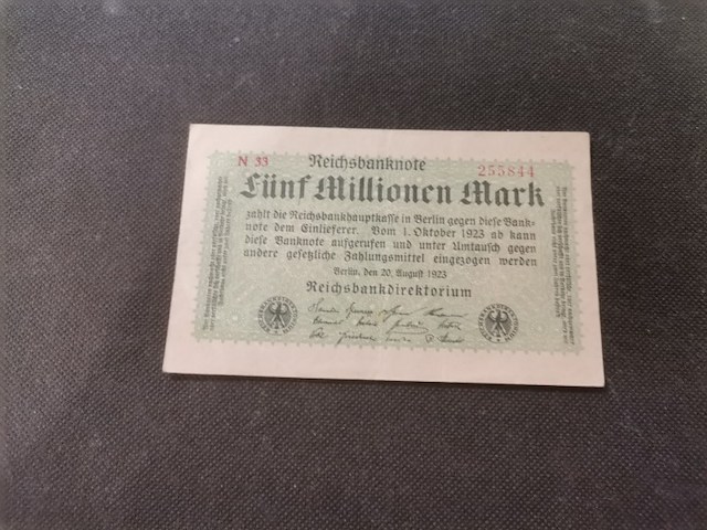 GERMANY 5.000.000 MARK 1923