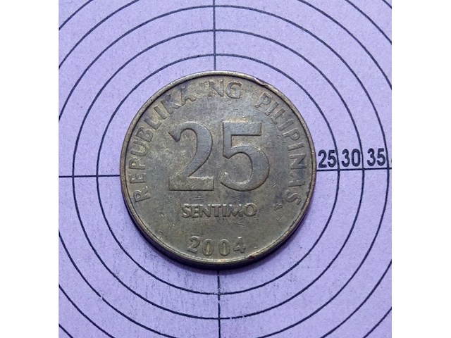 Filipini 25 sentimos 2004g km271a