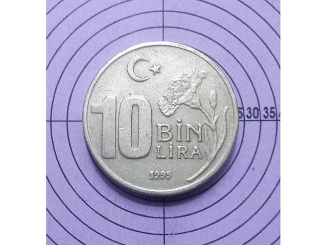 Turska 10 bin lira 1995g km1027.1