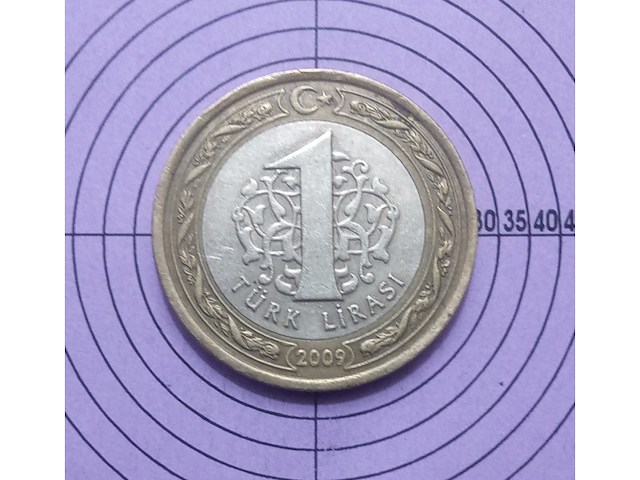 Turska 1 lira 2009g km1244