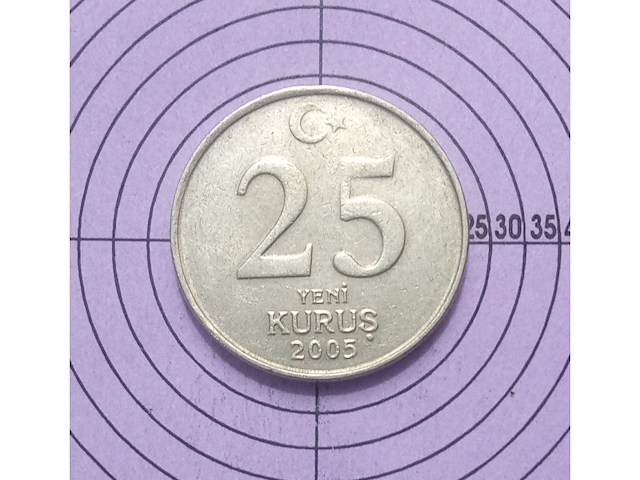 Turska 25 kurus 2005g km1167