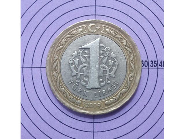 Turska 1 lira 2009g km1244