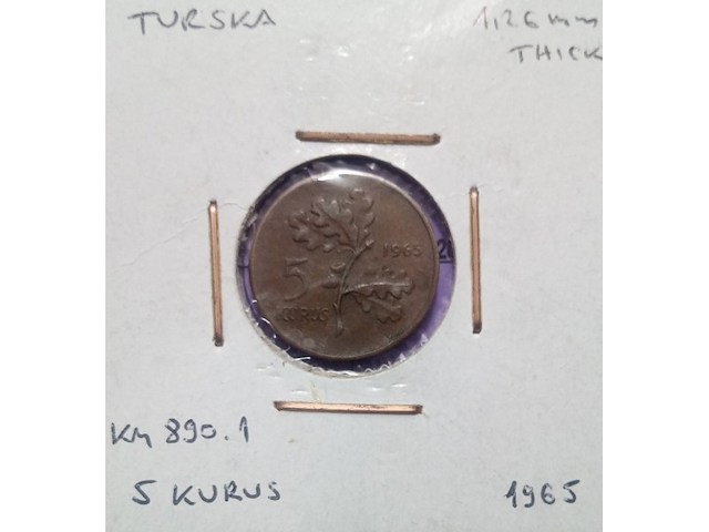 Turska 5 kurus 1965g km890.1
