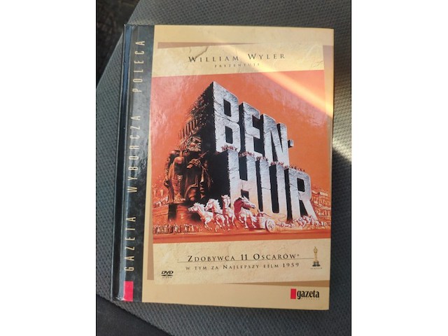 Ben Hur-(Carlton Heston) dvd + knjiga-prevod hrv