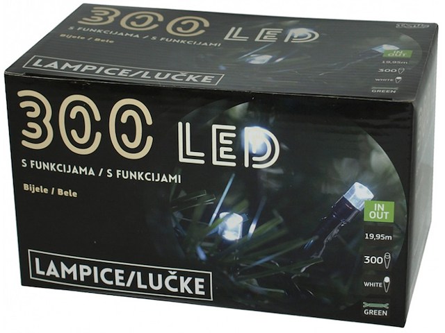 300 LED lampica u nizu sa funkcijama