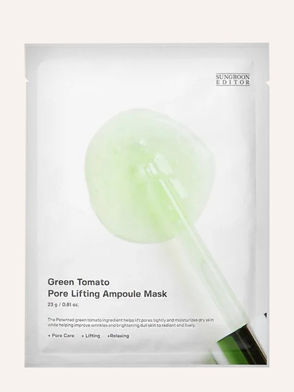 Sungboon Editor Green Tomato Pore Lifting Ampoule Sheet maska 23 g