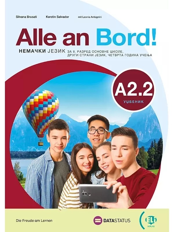Nemacki drugi strani jezik- Alle an bord A 2.2., udzbenik 2025