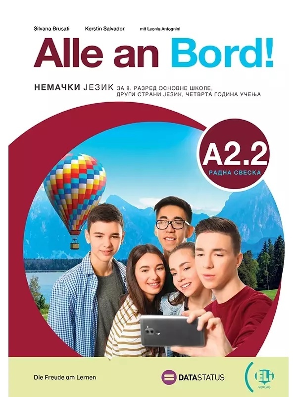 Nemacki drugi strani jezik- Alle an bord A 2.2., radna sveska 2025