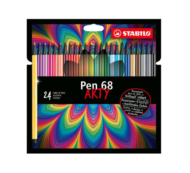 Flomasteri pen 68 Stabilo Arty set 1-24
