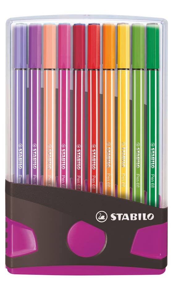 Flomasteri Stabilo pen Color Parade pink 1-20