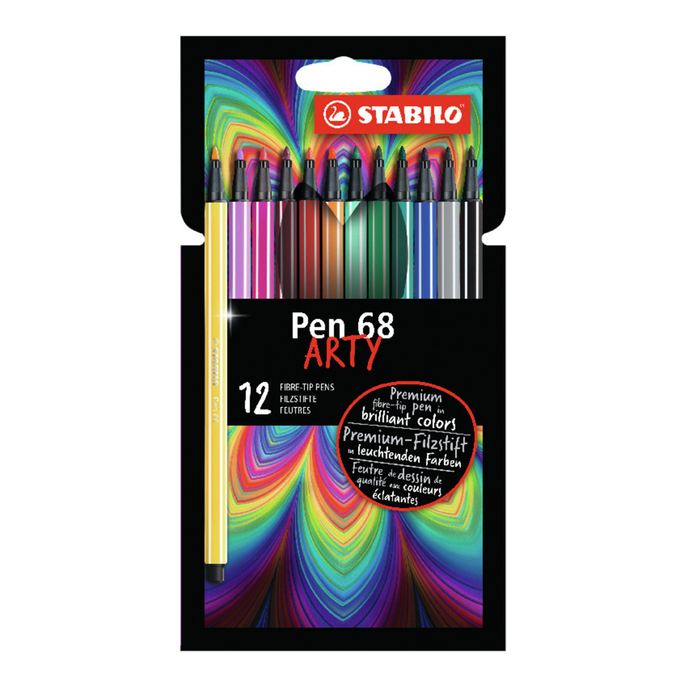 Flomasteri pen 68 Stabilo Arty set 1-12