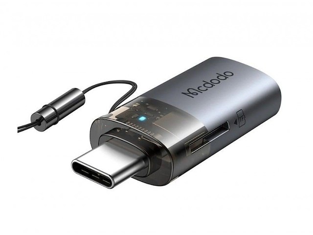MCDODO OT-7600 ADAPTER 2U1 USB-A NA USB-C, SA ČITAČEM Kartica