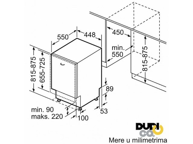 BOSCH SPV4EMX24E UGRADNA MAŠINA ZA PRANJE Sudova