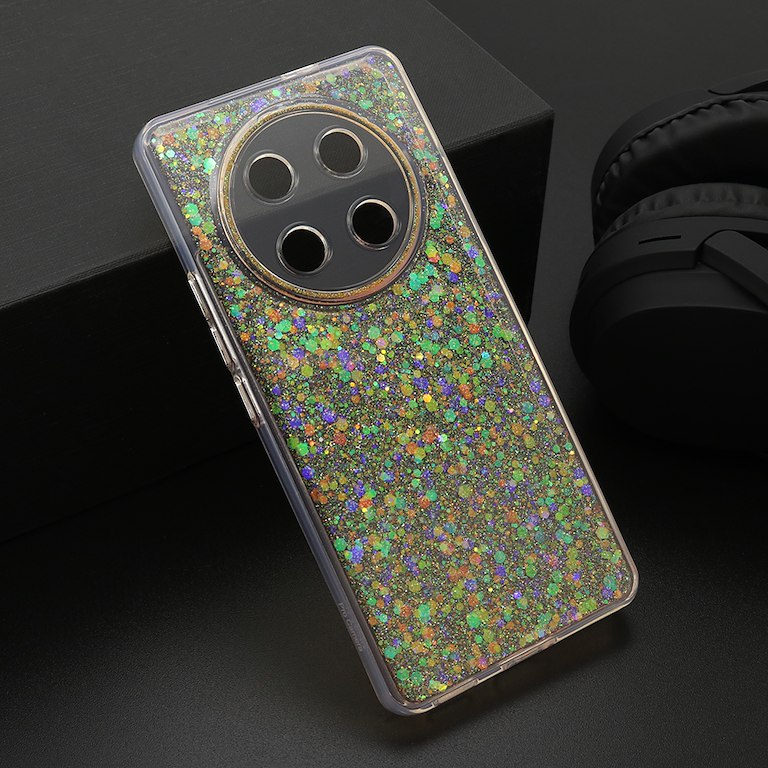 Zastitna maska (futrola) CRYSTAL GLOW - Huawei Honor X9C/Magic 7 lite narandzasta (MS)