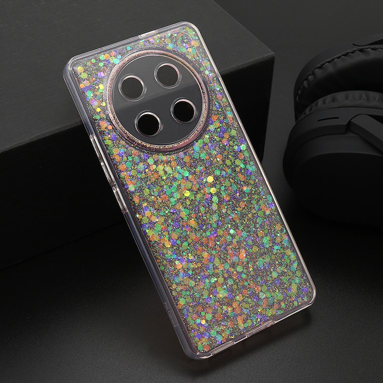 Zastitna maska (futrola) CRYSTAL GLOW - Huawei Honor X9C/Magic 7 lite roze (MS)