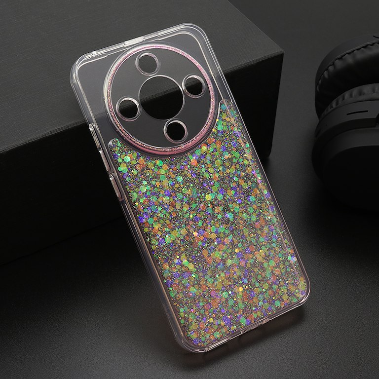Zastitna maska (futrola) CRYSTAL GLOW - Huawei Honor X9D/Magic 8 lite roze (MS)
