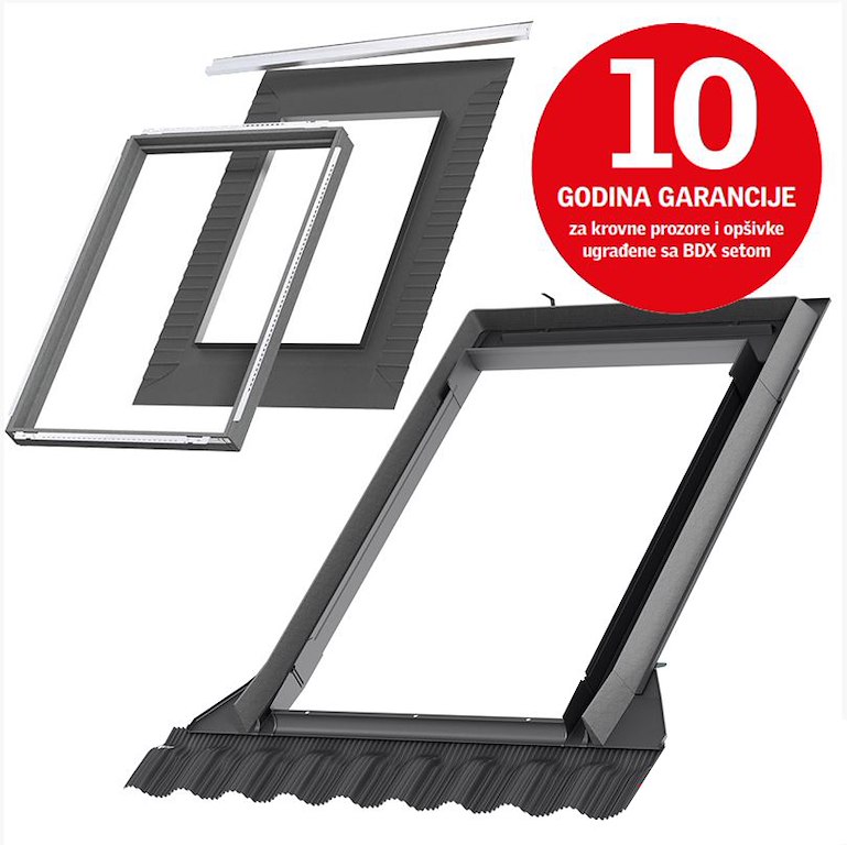 Velux opšivka za ravan crep debljine do 16mm EDS 2000 SK06 114×118