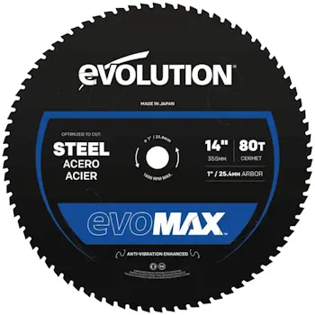 Evolution list testere Ø355 mm za kružne i rezne (chop) testere EVO355MAX-STEEL M355CMT-80CSMAX