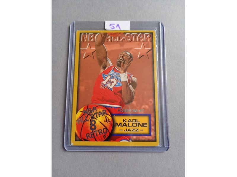 51. FLEER 96-97 ALL STAR NBA -KARL MALONE