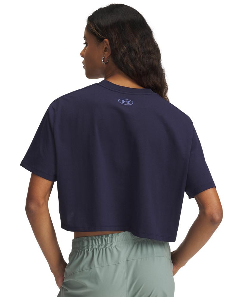 Women's UA Script Boxy Crop Short Sleeve